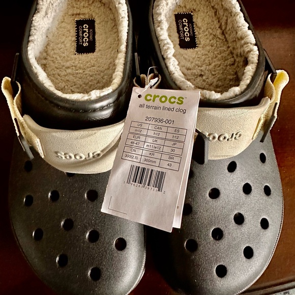 CROCS | Shoes | New W Tag All Terrain Lined Iconic Crocs Comfort Sz 2 ...